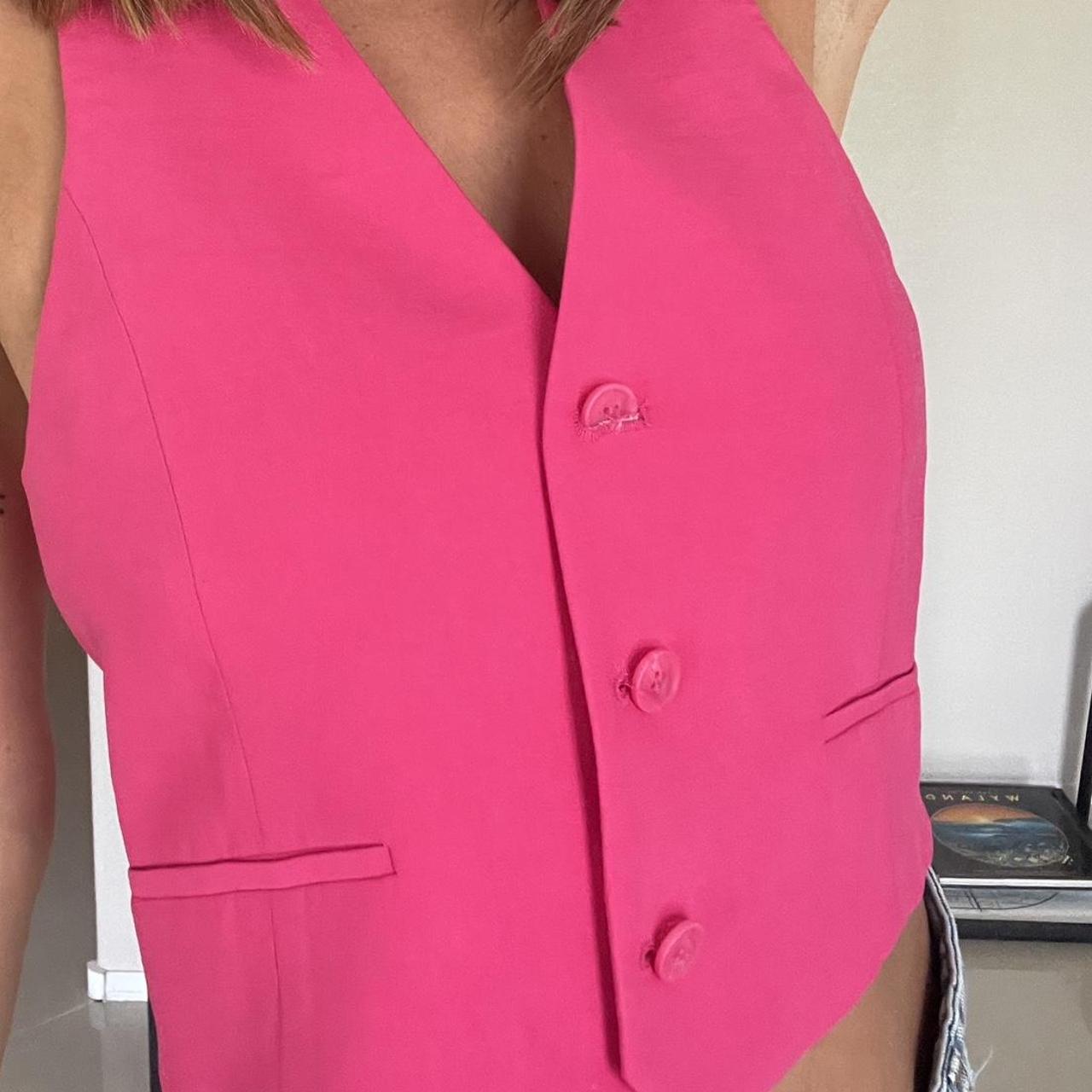 H&M Hot Pink Vest Size Small Brand New - Depop