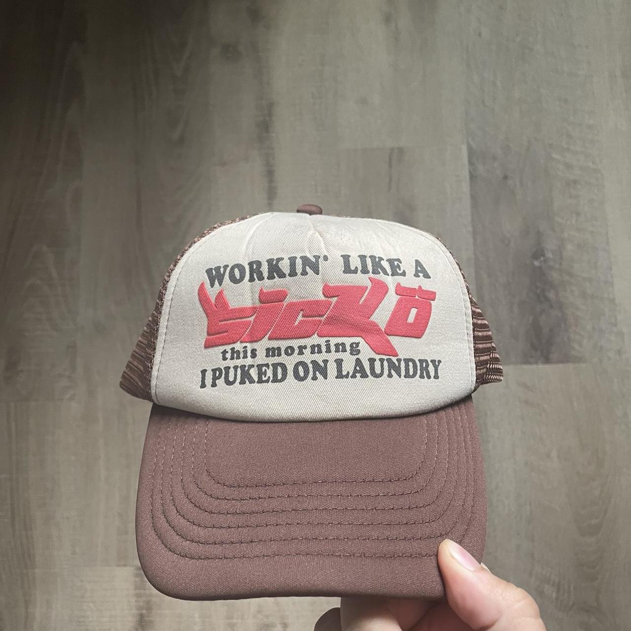 SICKO TRUCKER HAT ONS + adjustable Worn only... - Depop