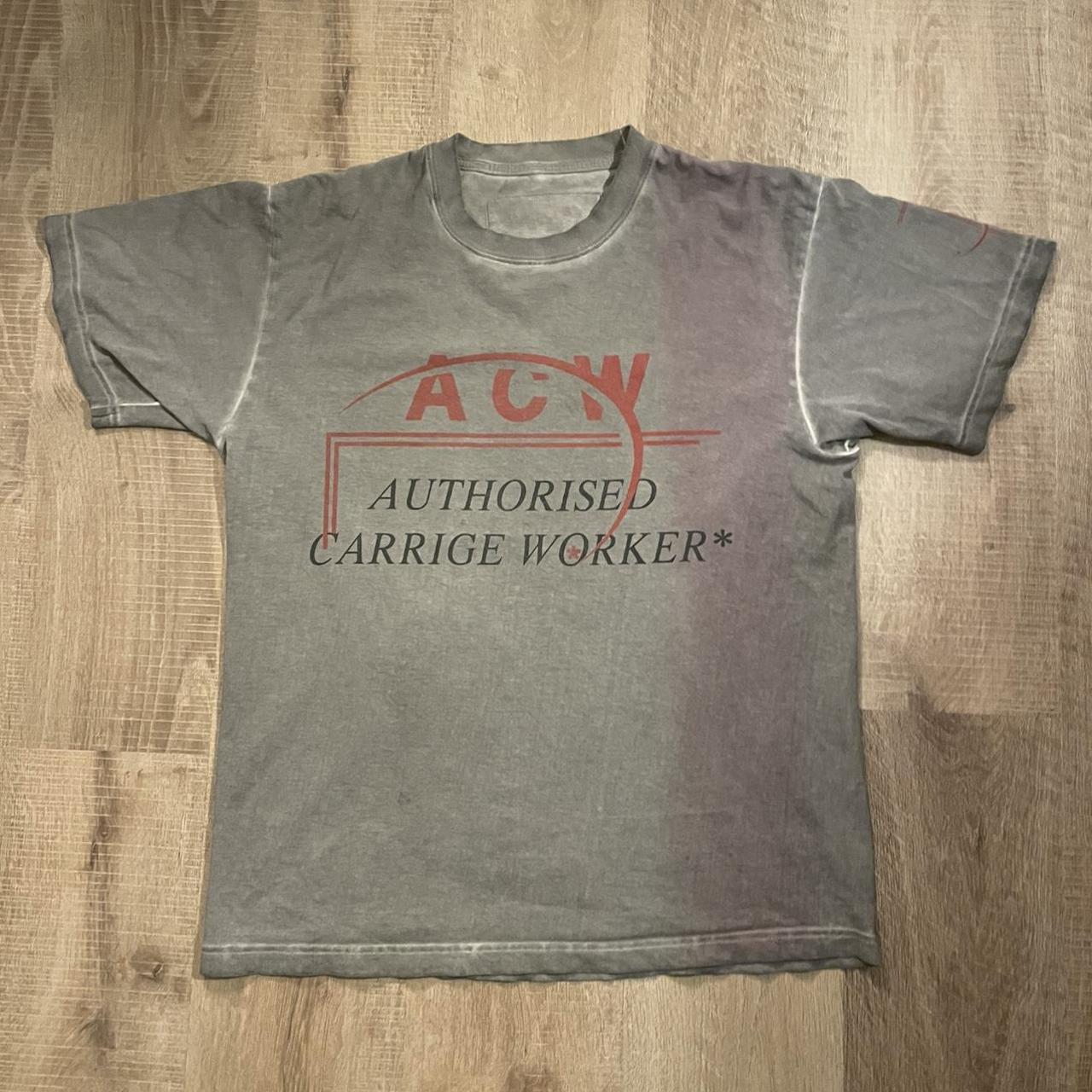 A-COLD-WALL* AUTHORIZED CARRIGE WORKER TEE Fits... - Depop