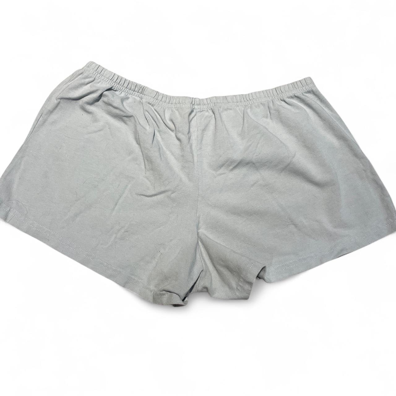 Grey Brandy Melville cotton boxer shorts #loungewear | Depop