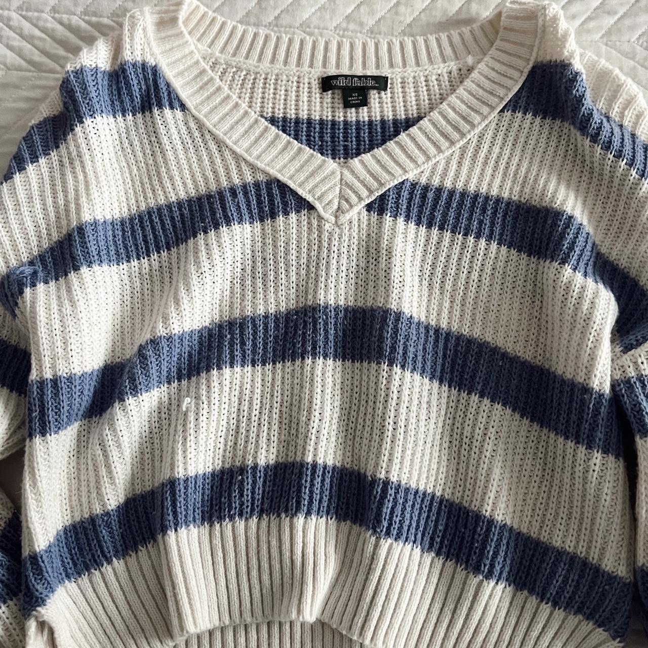 Wild fable striped sweater #target #wildfable #sweater - Depop