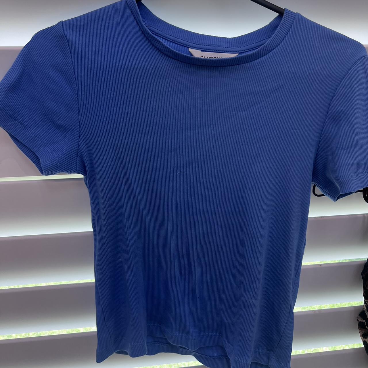 Glassons brand new never worn blue tee size S - Depop