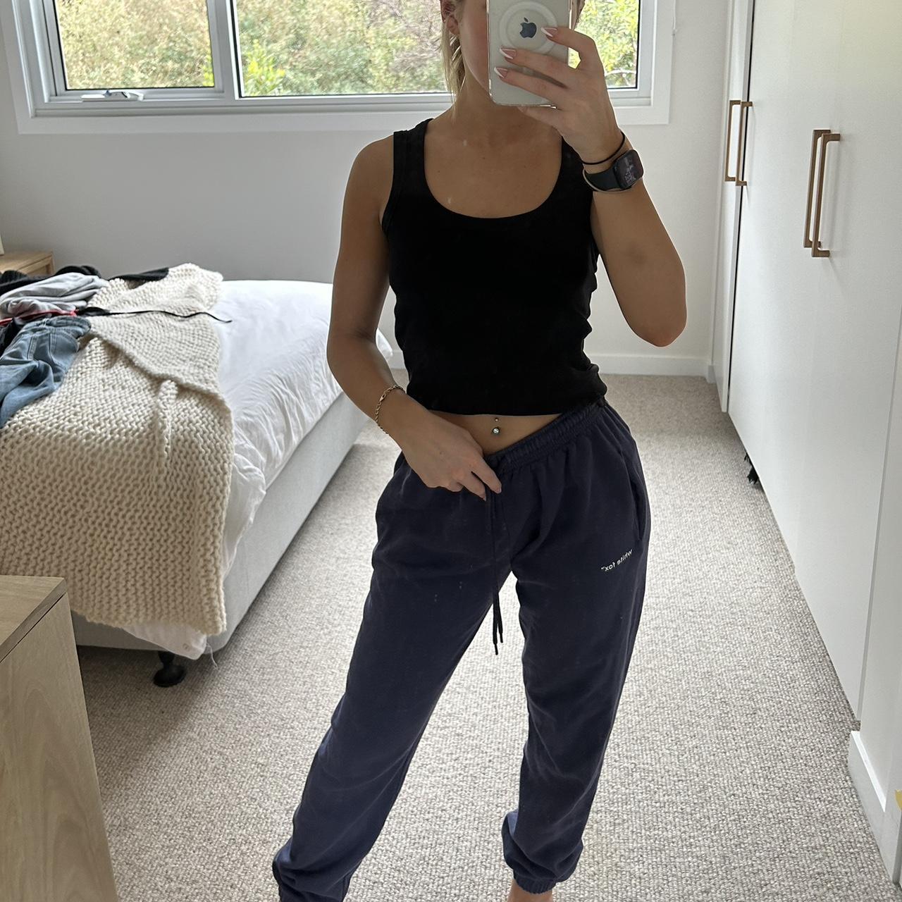 White fox boutique navy tracksuit pants !!! - super... - Depop