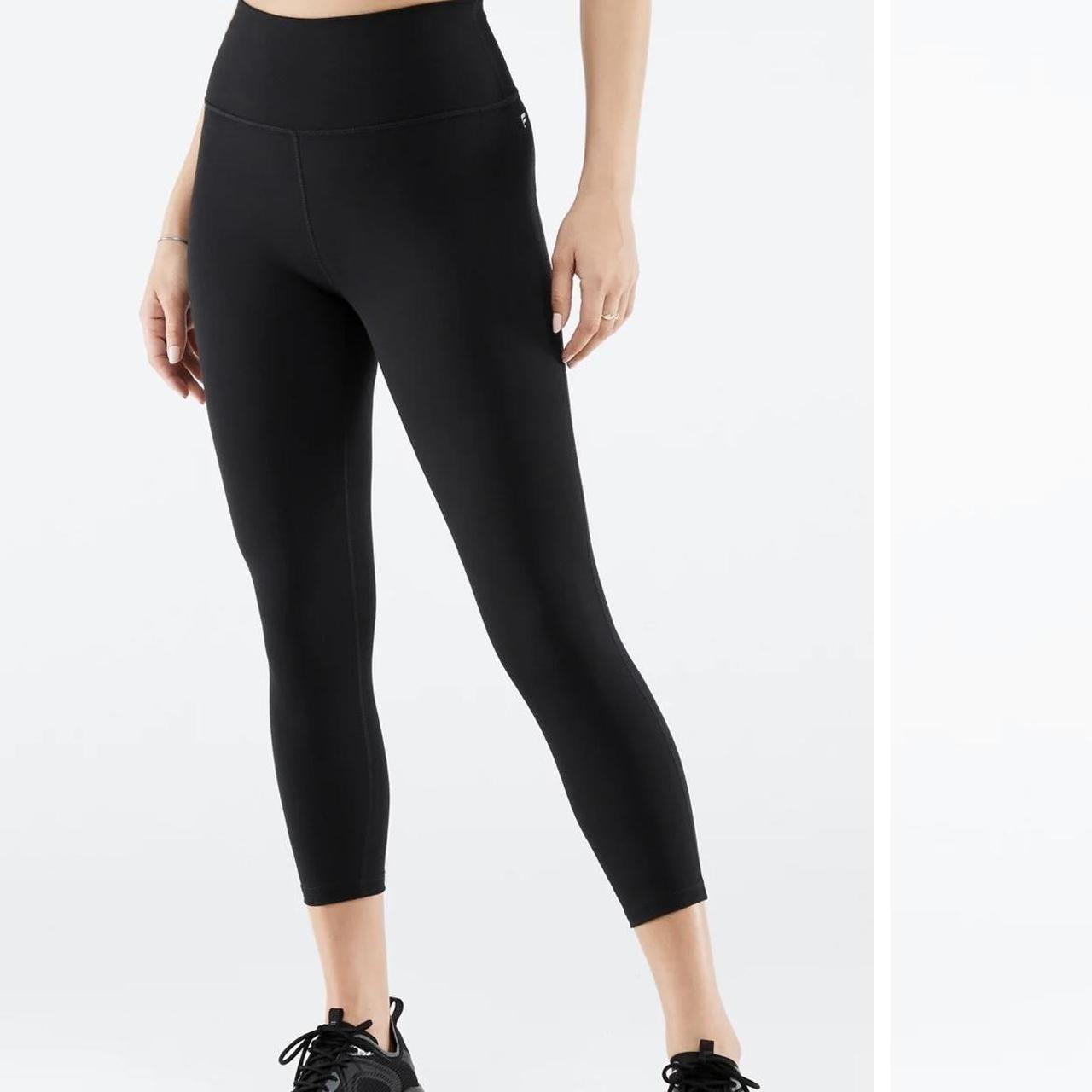 Fabletics Women's Black Leggings | Depop