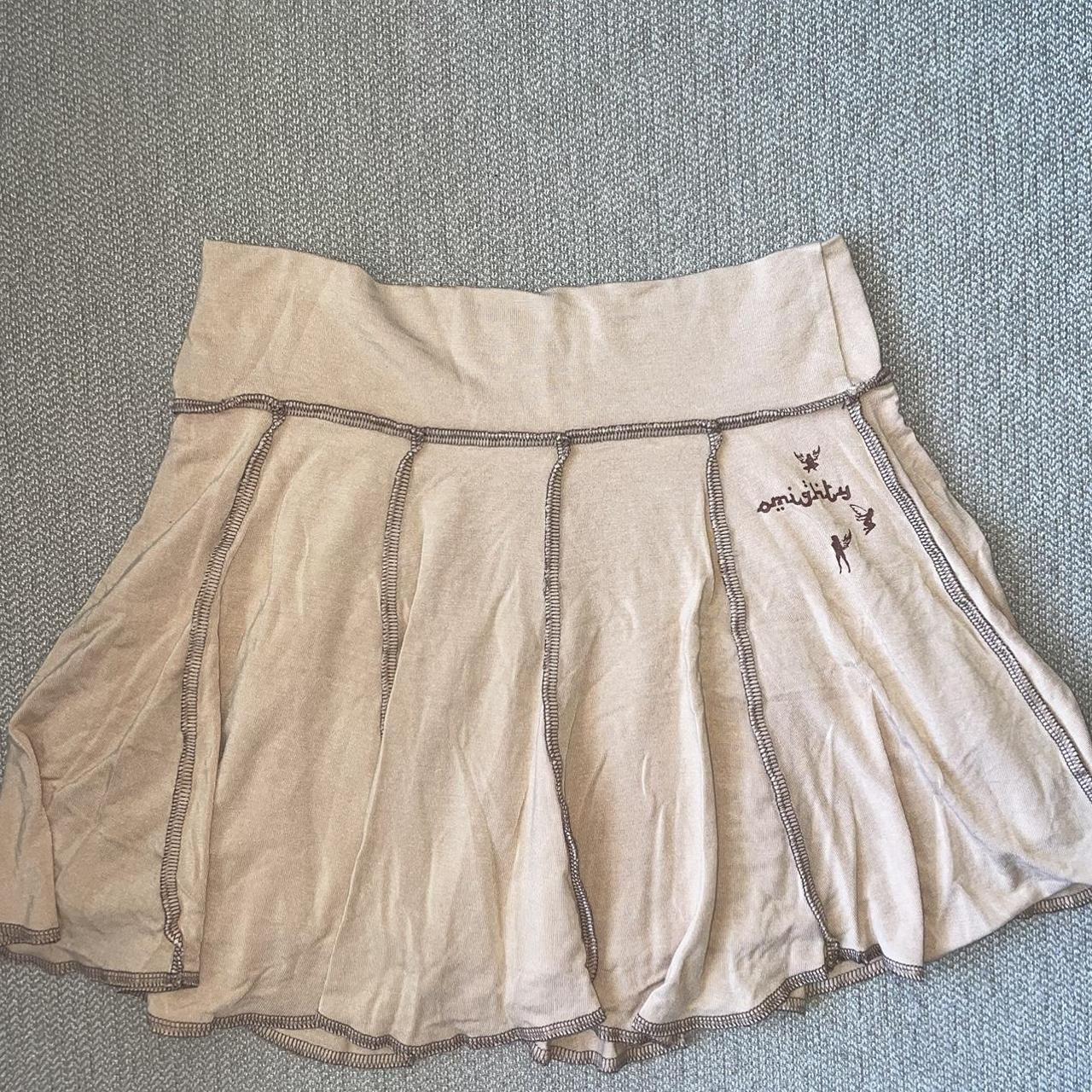 Omighty Short Tan Skirt #omighty #skirt #tan... - Depop