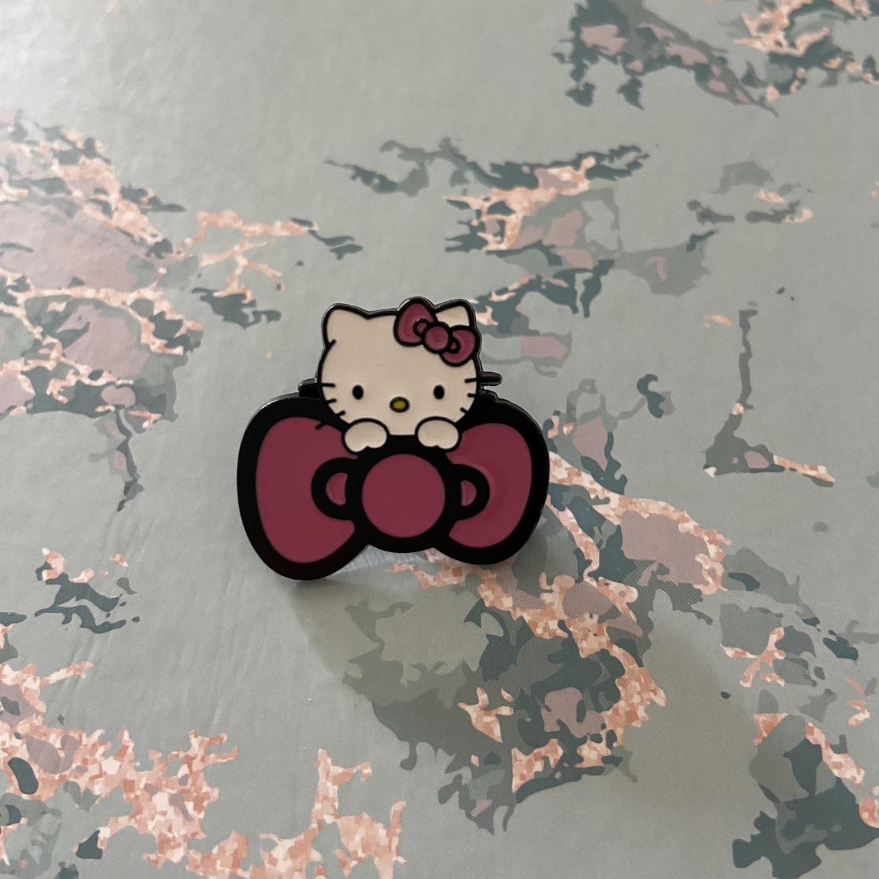 Pink bow Hello Kitty pin Perfect accessory for a... - Depop
