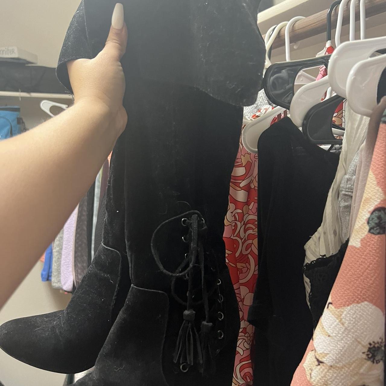 Knee high boots Bottom of heels fell off - Depop