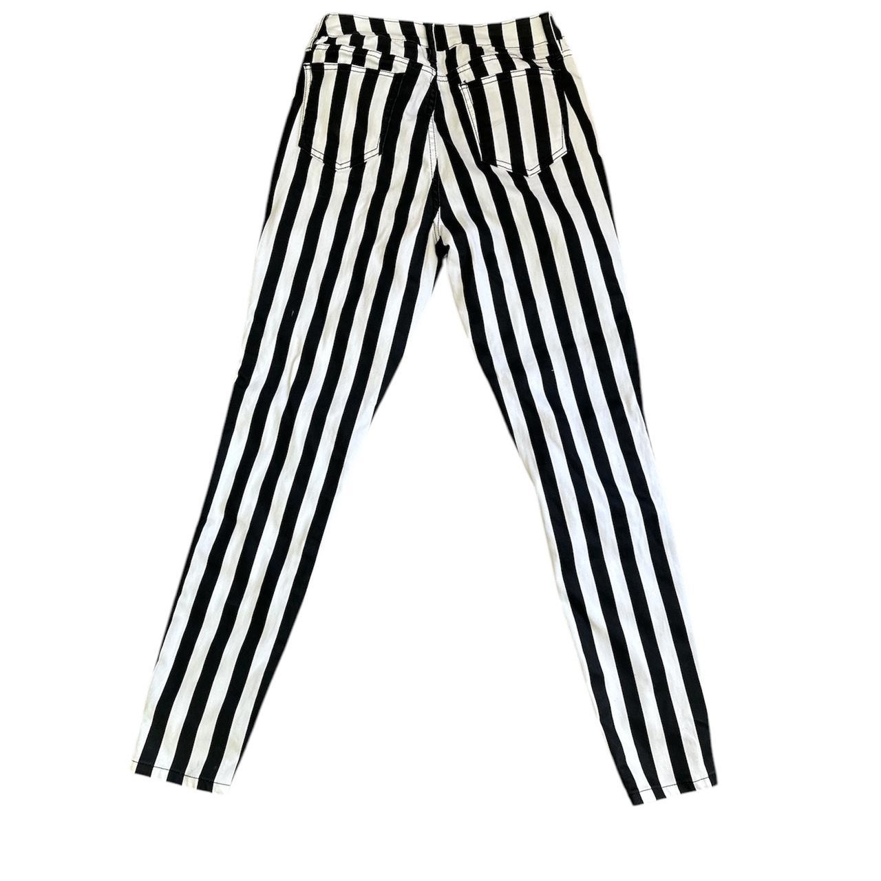 Hot Topic striped pants Size 5 never worn | Depop