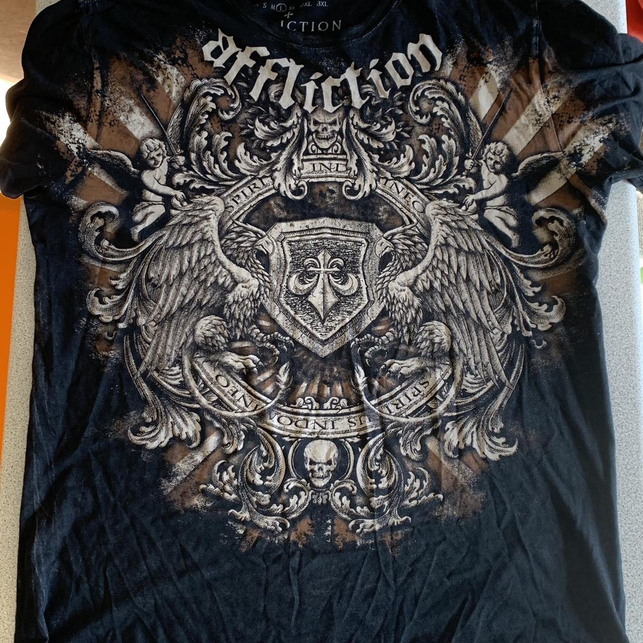 Affliction T-shirt Super nice affliction T-shirt... - Depop
