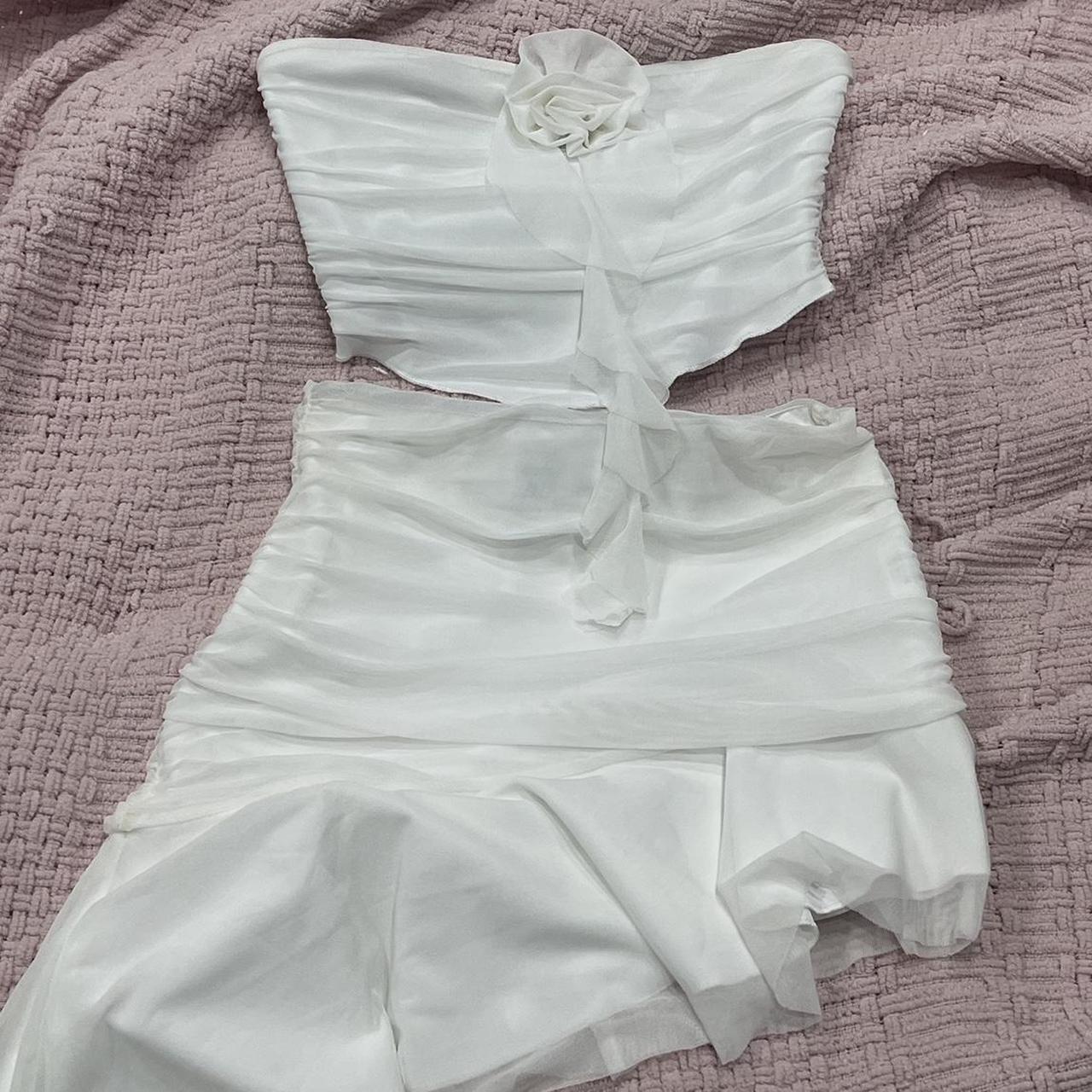 White 2 piece set princess Polly - Depop