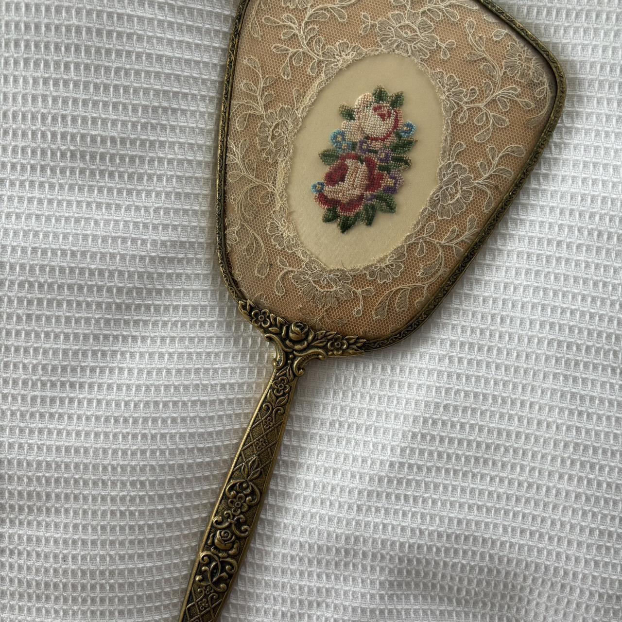 The most beautiful antique hand mirror vintage hand... - Depop