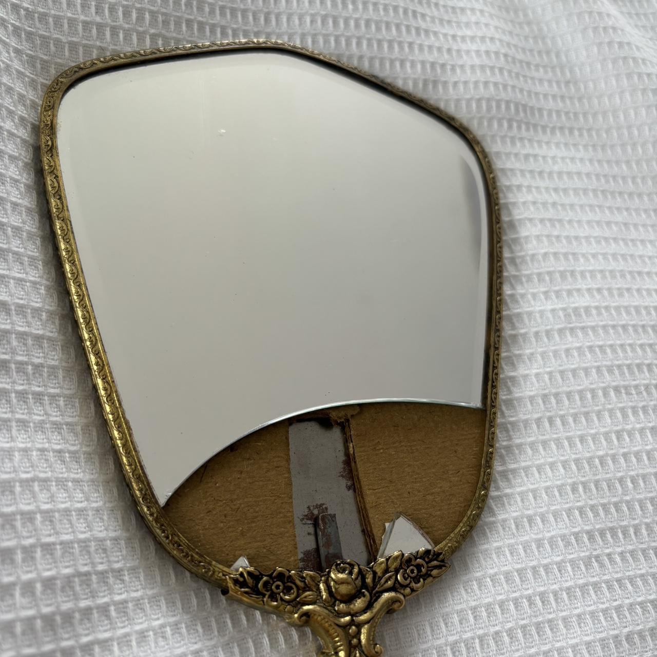 The most beautiful antique hand mirror vintage hand... - Depop