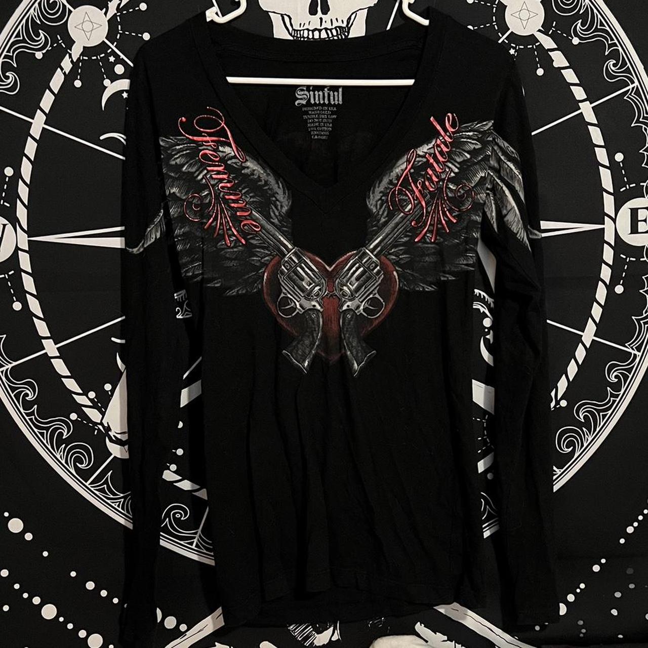 Sinful Affliction Top ⁺‧₊˚ ཐི⋆♱⋆ཋྀ ˚₊‧⁺ Super... - Depop