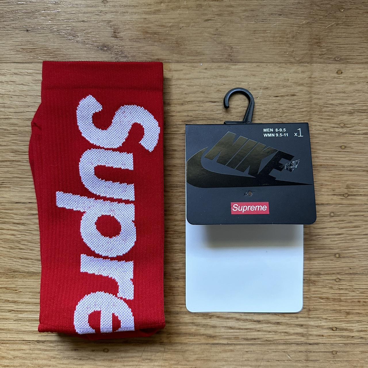 Supreme nike lightweight crew socks red Brand new... - Depop