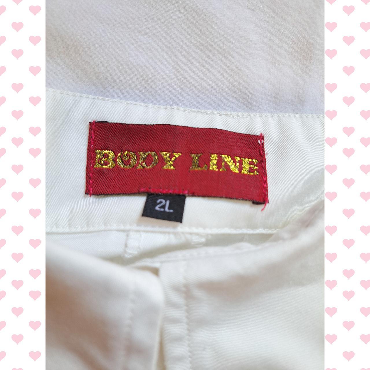 2000s BODYLINE japan long sleeve blouse with a... - Depop