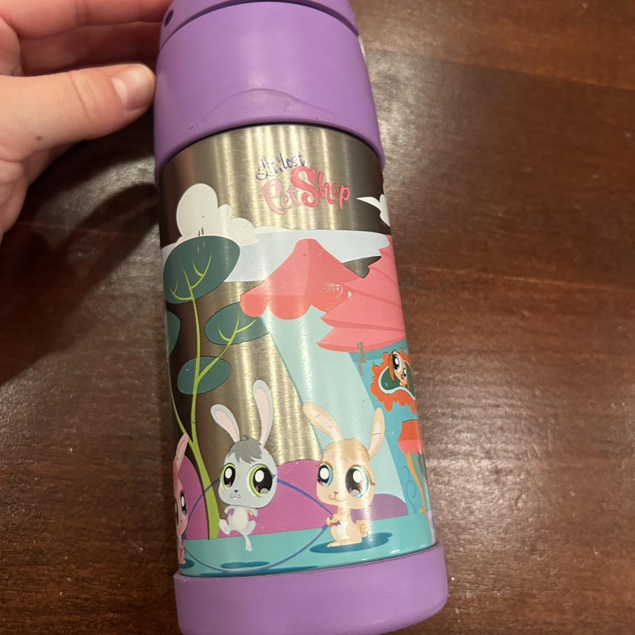 Y2K Littlest Pet Shop mini thermos water bottle!... - Depop