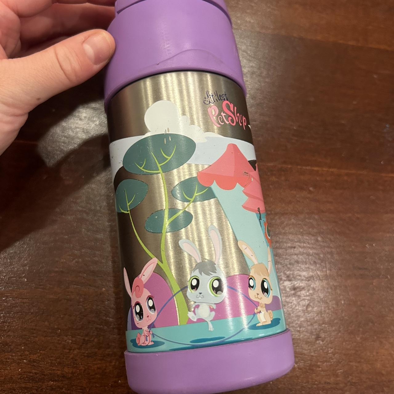 Y2K Littlest Pet Shop mini thermos water bottle!... - Depop