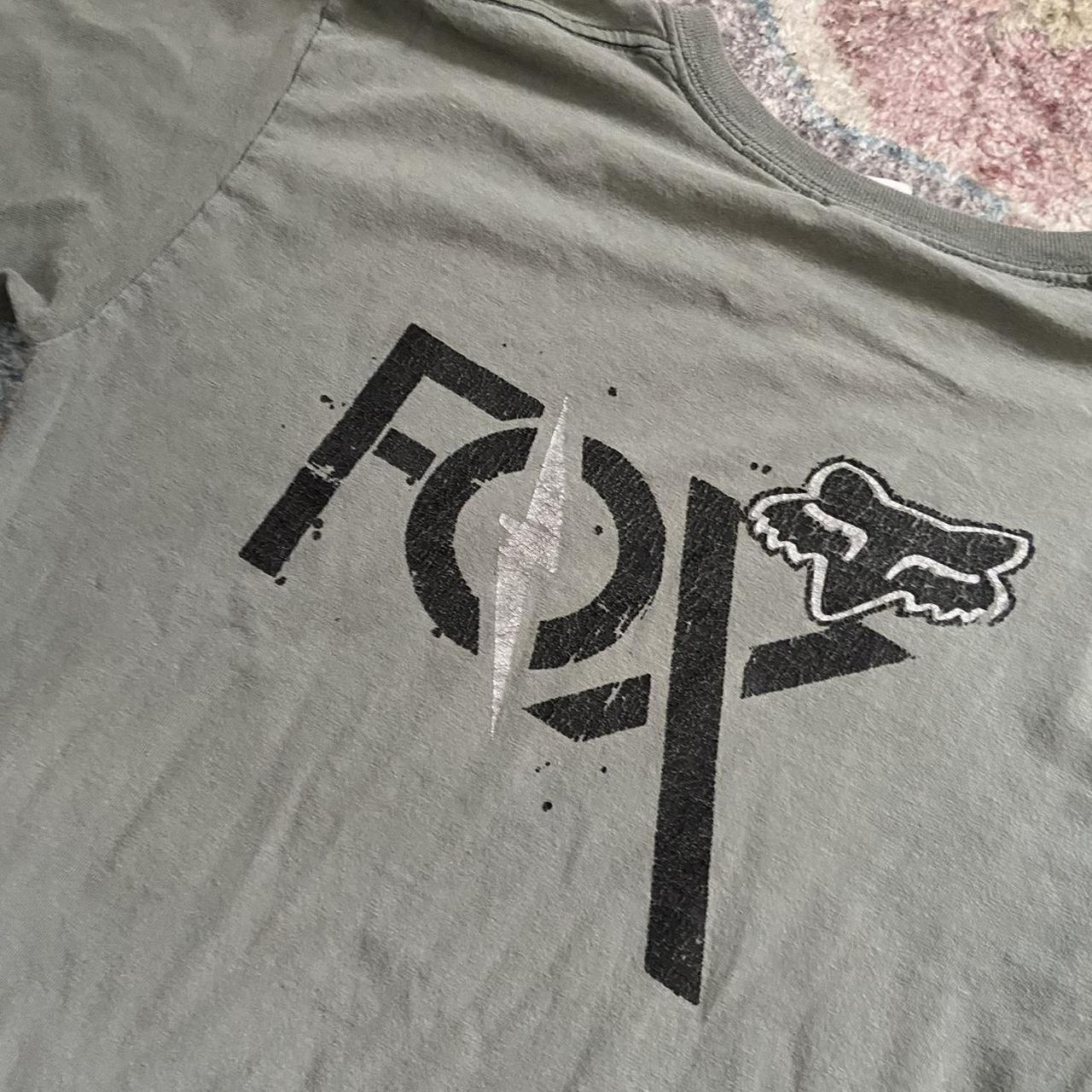 Sage Green Fox Racing Tee ⭐️ Men’s size small.... - Depop