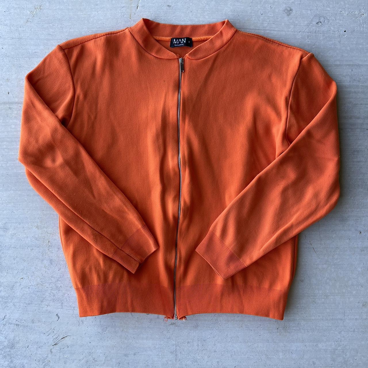 Orange Smart Bomber Size : Medium #bomberjacket... - Depop