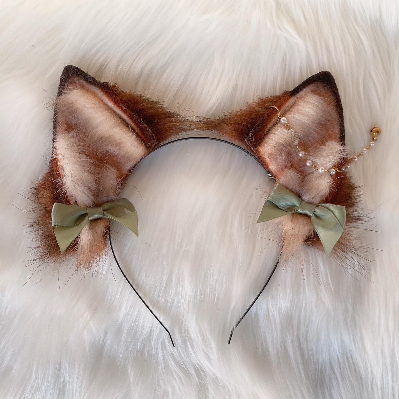 Auralightluxuries Forest Fox Ears with Hoshiikins... - Depop