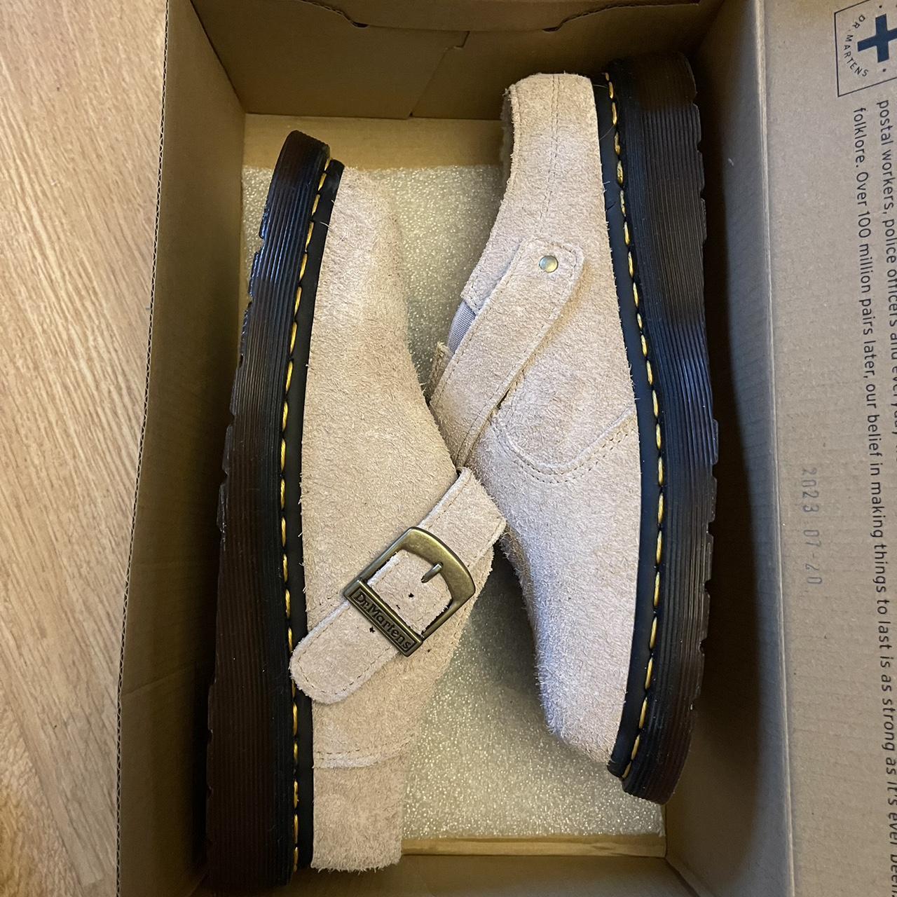 ISHAM FAUX SHEARLING LINED SUEDE SLINGBACK... - Depop