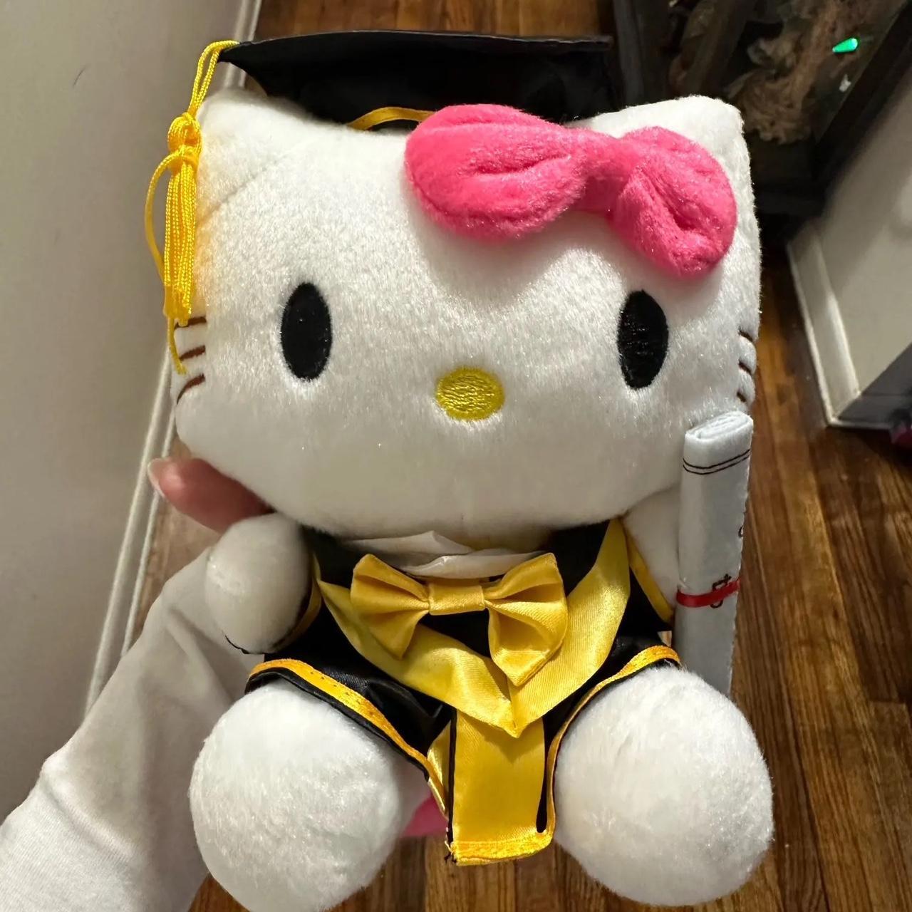 Graduation Hello Kitty Plush 🤍🪽 - Depop