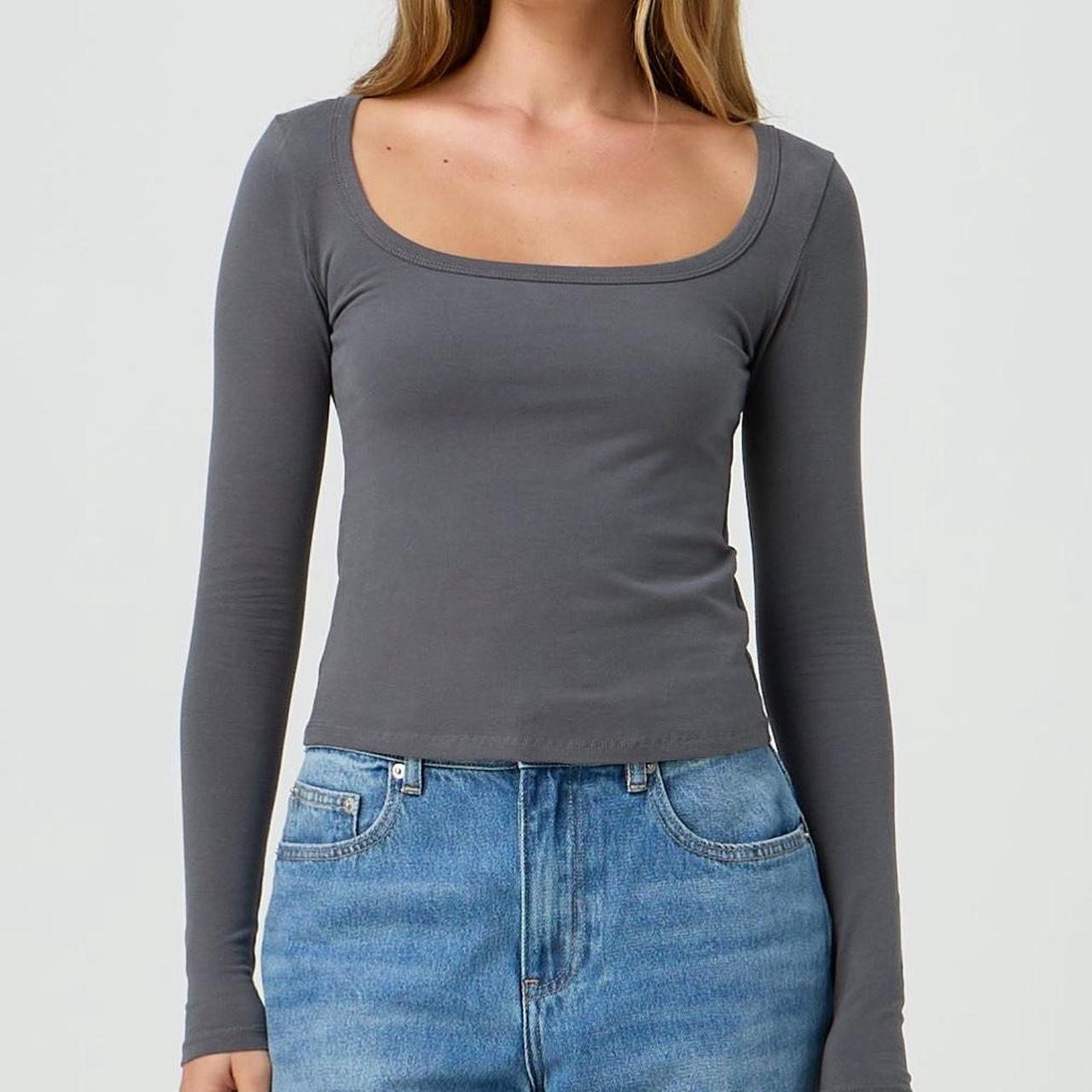 Glassons long sleeve scoop neck - worn once -... - Depop