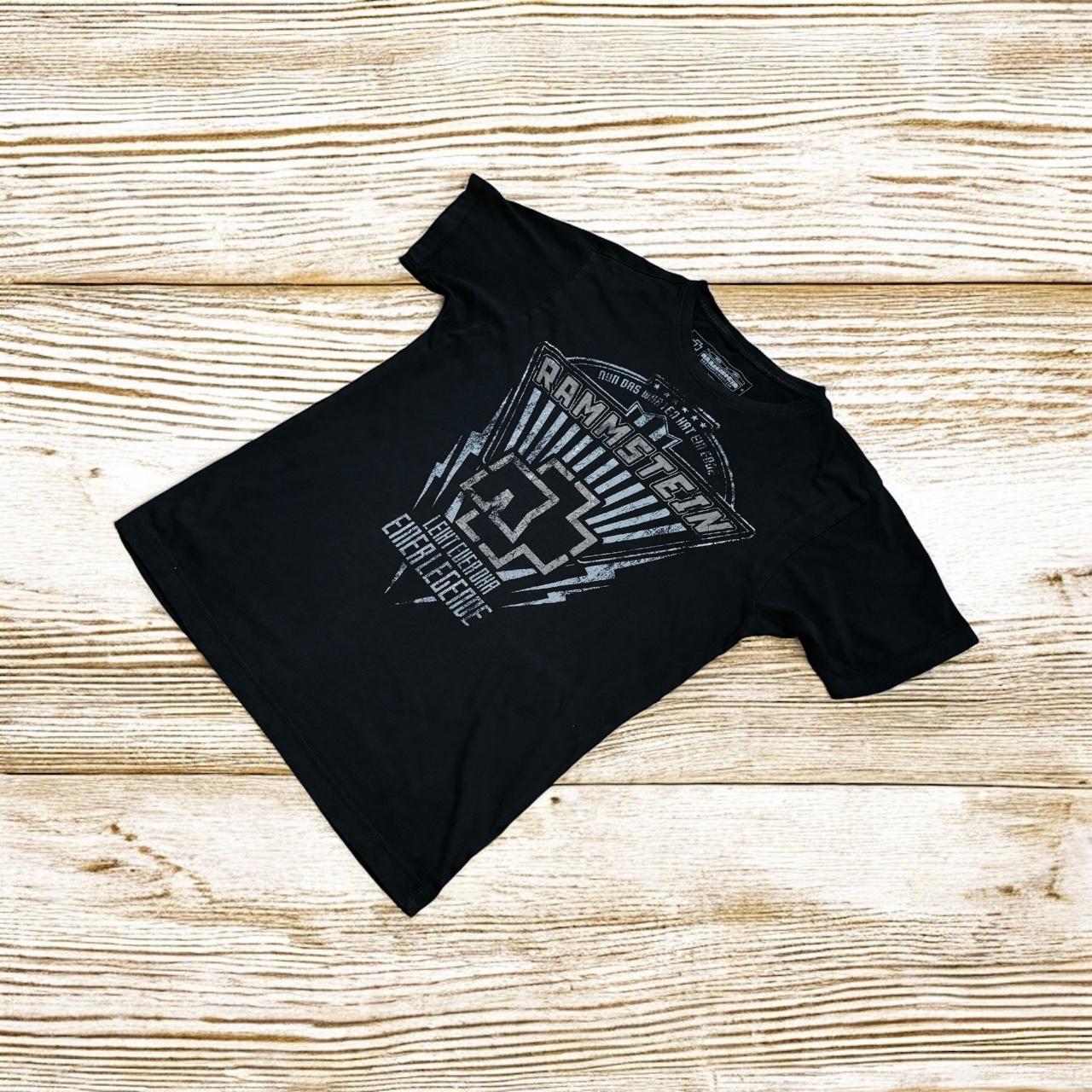 Black RAMMSTEIN band tee shirt heavy metal rock... | Depop