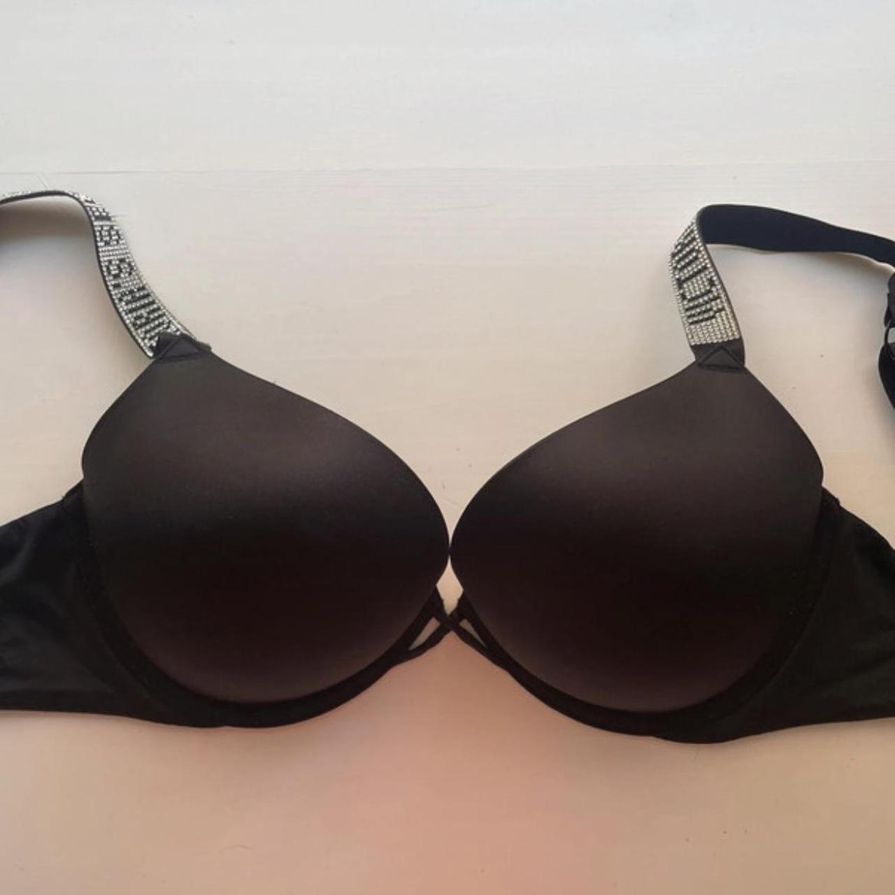 Victoria’s Secret diamanté strap bombshell bra Size... - Depop