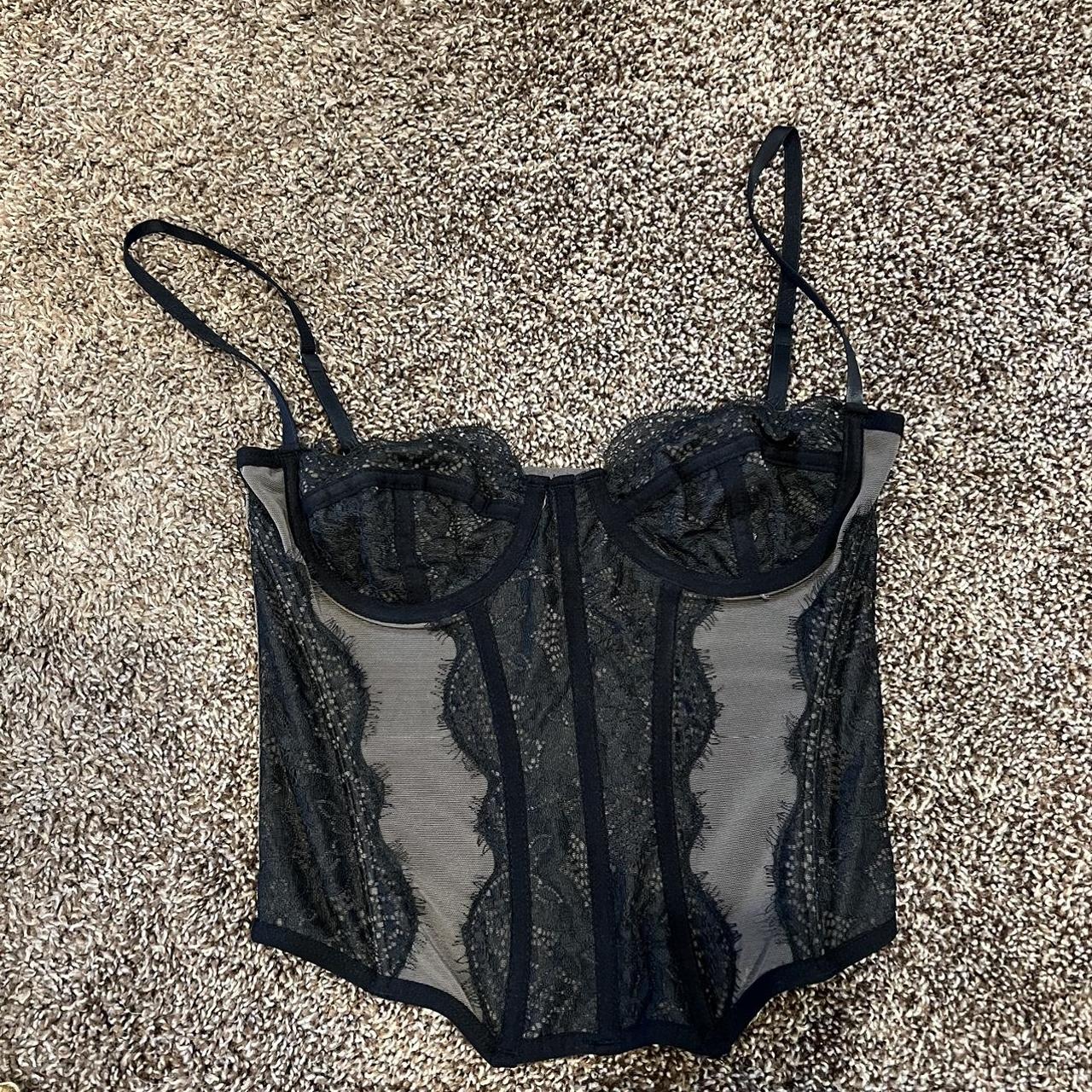 Black Uo Corset Urbanoutfitters Corset Depop