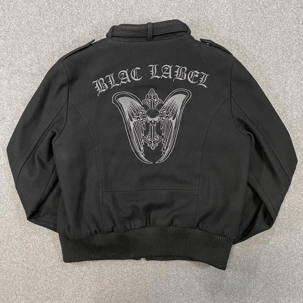 Moto Style Jacket Blac Label Pink Wool Jacket -... - Depop