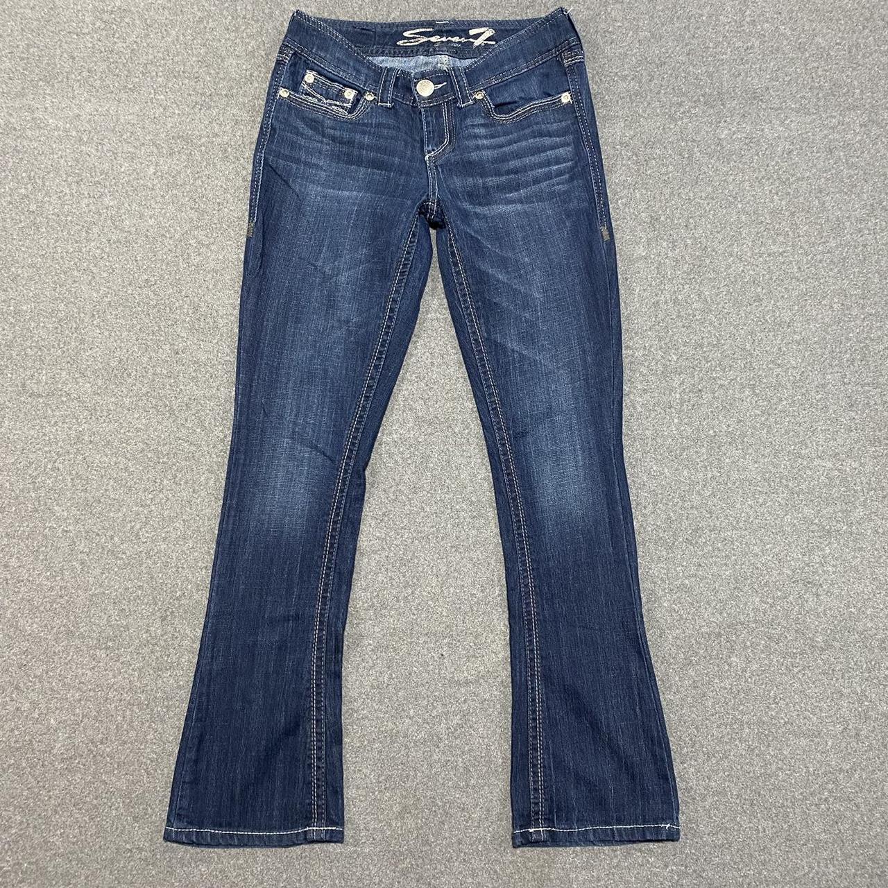 Low Rise Jeans Seven7 Rocker Slim Low Rise Bootcut... - Depop