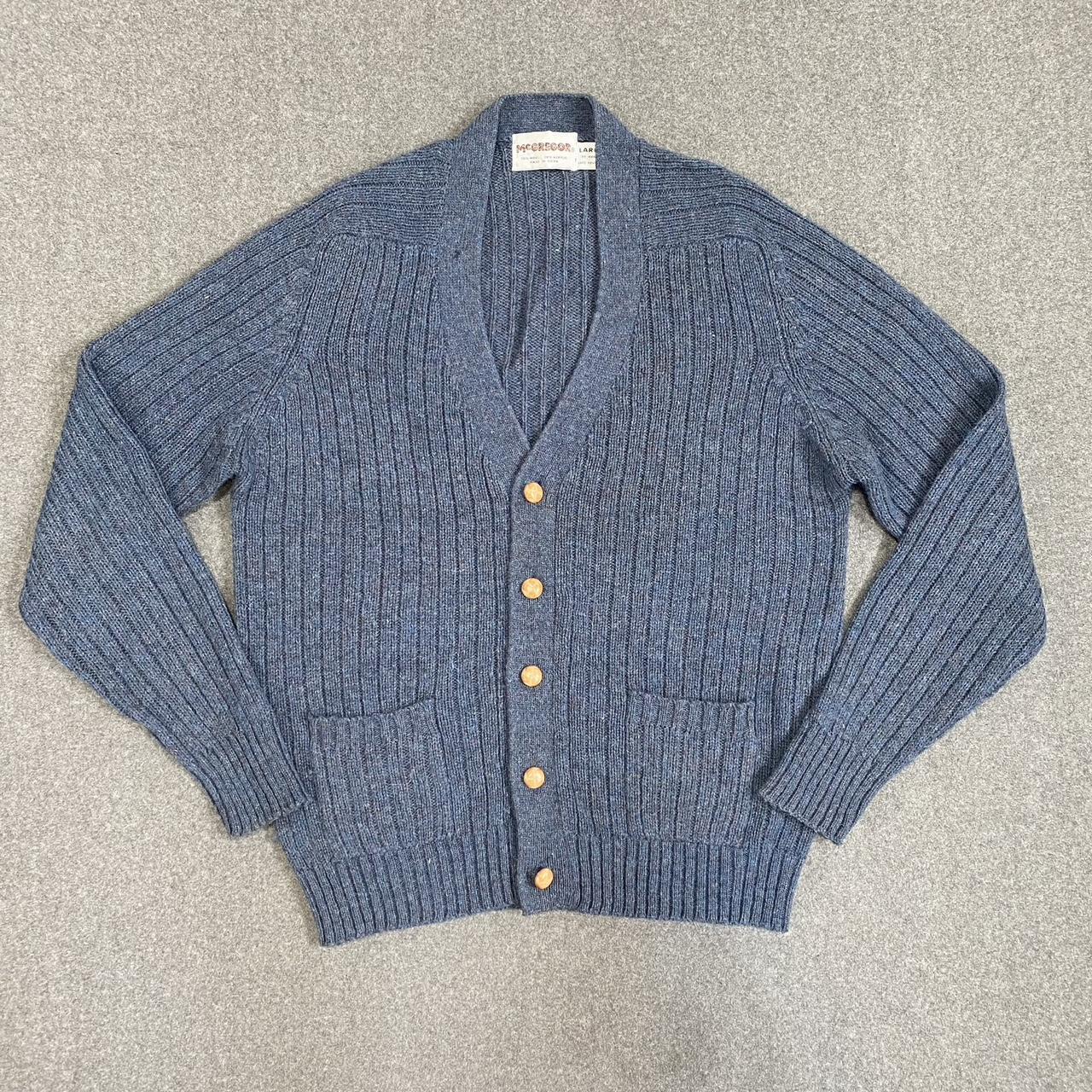 Vintage Cardigan McGregor Ribbed Cardigan Sweater... - Depop