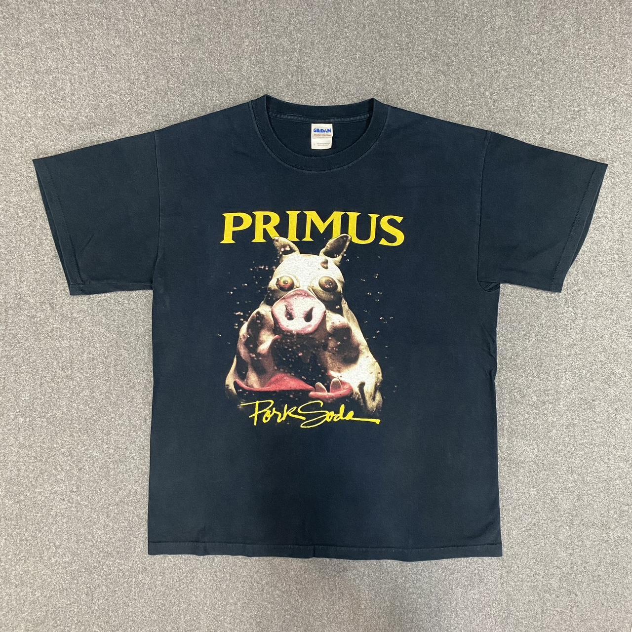 Vintage Band Tee Primus Pork Soda T-Shirt - Gildan... - Depop