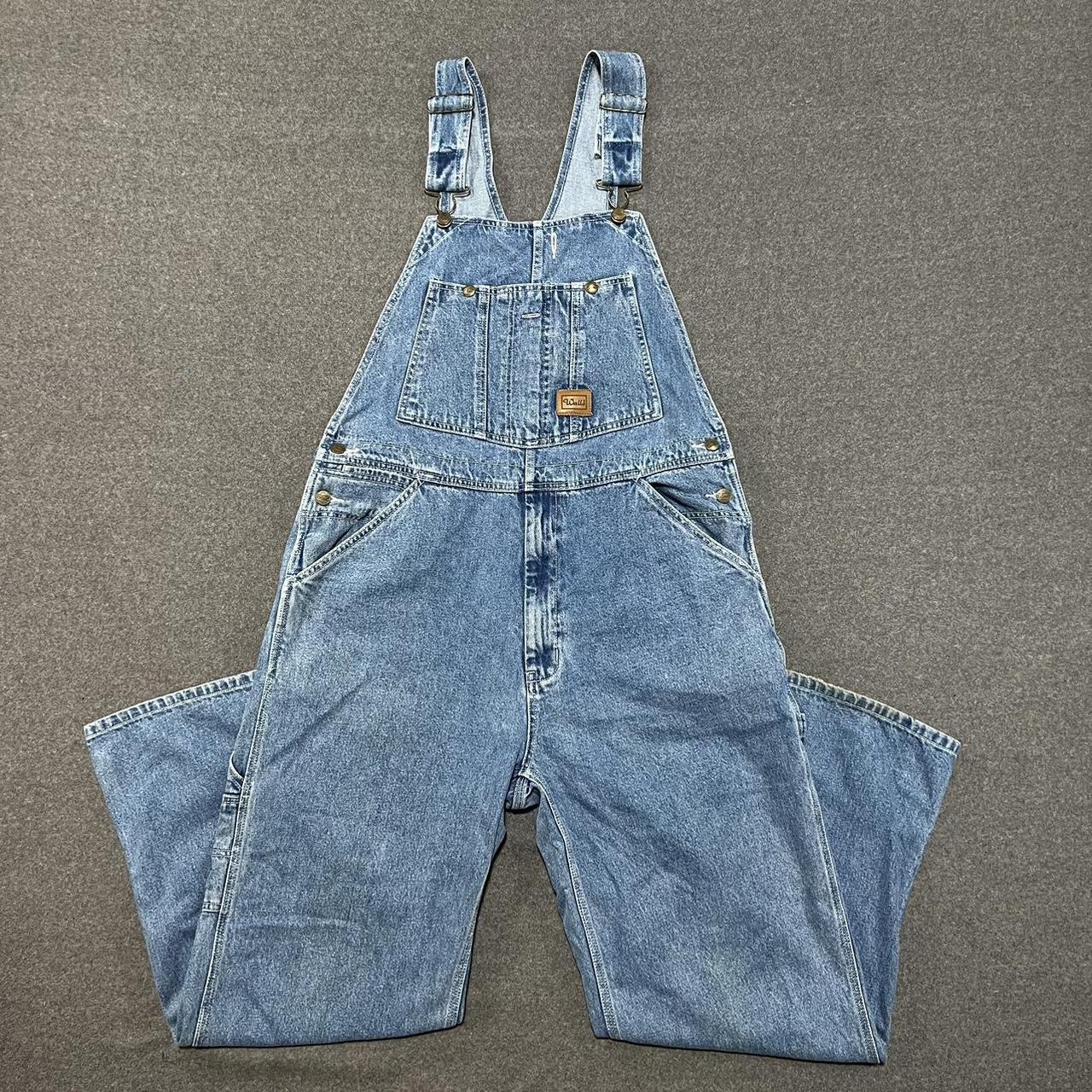 Baggy Overalls 90s Walls Bibbed Overalls - Size... - Depop