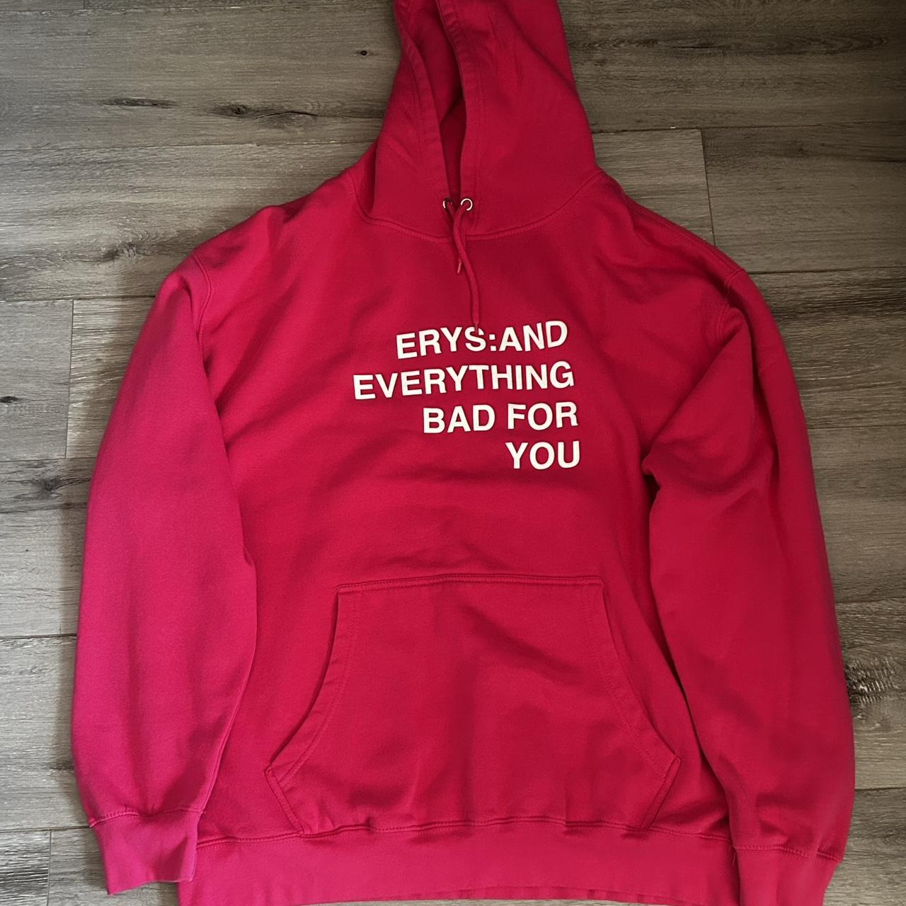 Jaden smith pink erys hoodie msftsprep #erys... - Depop