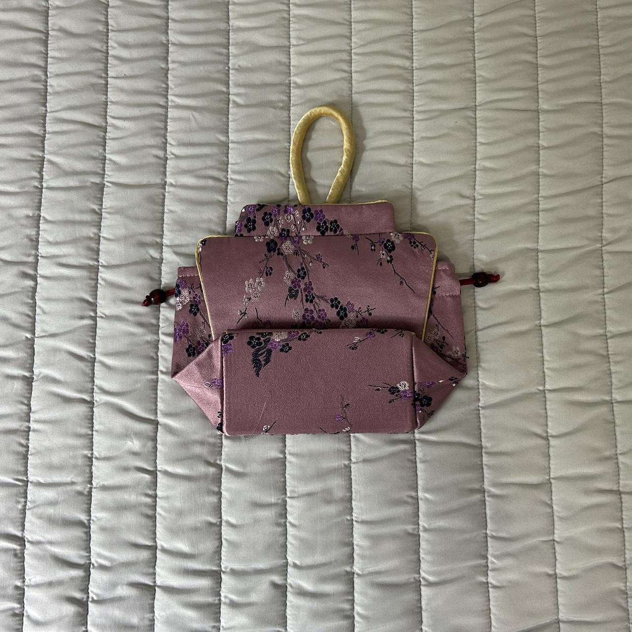purple traditional Chinese purse (bought in... - Depop
