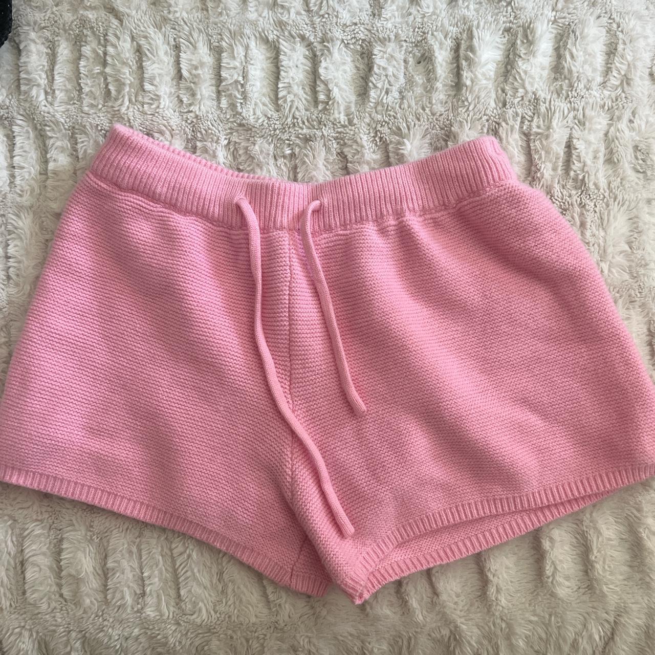 Pink Knit Shorts 💗 Cute Over A White Bikini Super Depop