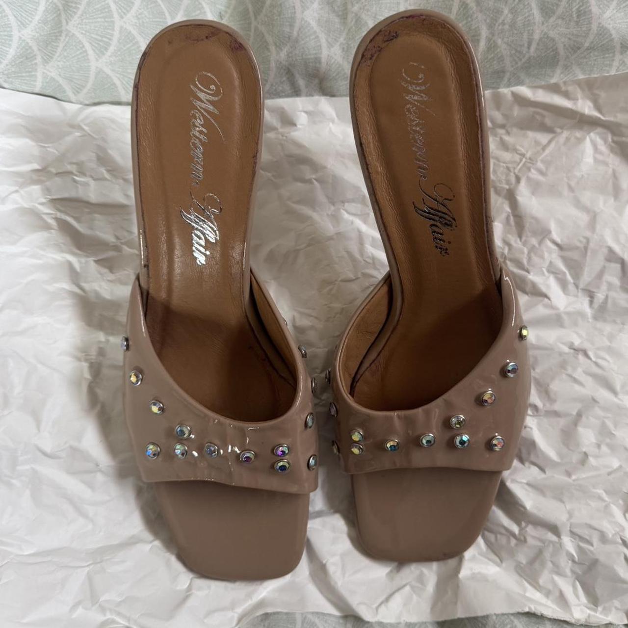 RARE Western Affair Sample Mules sz 39 Independent... | Depop