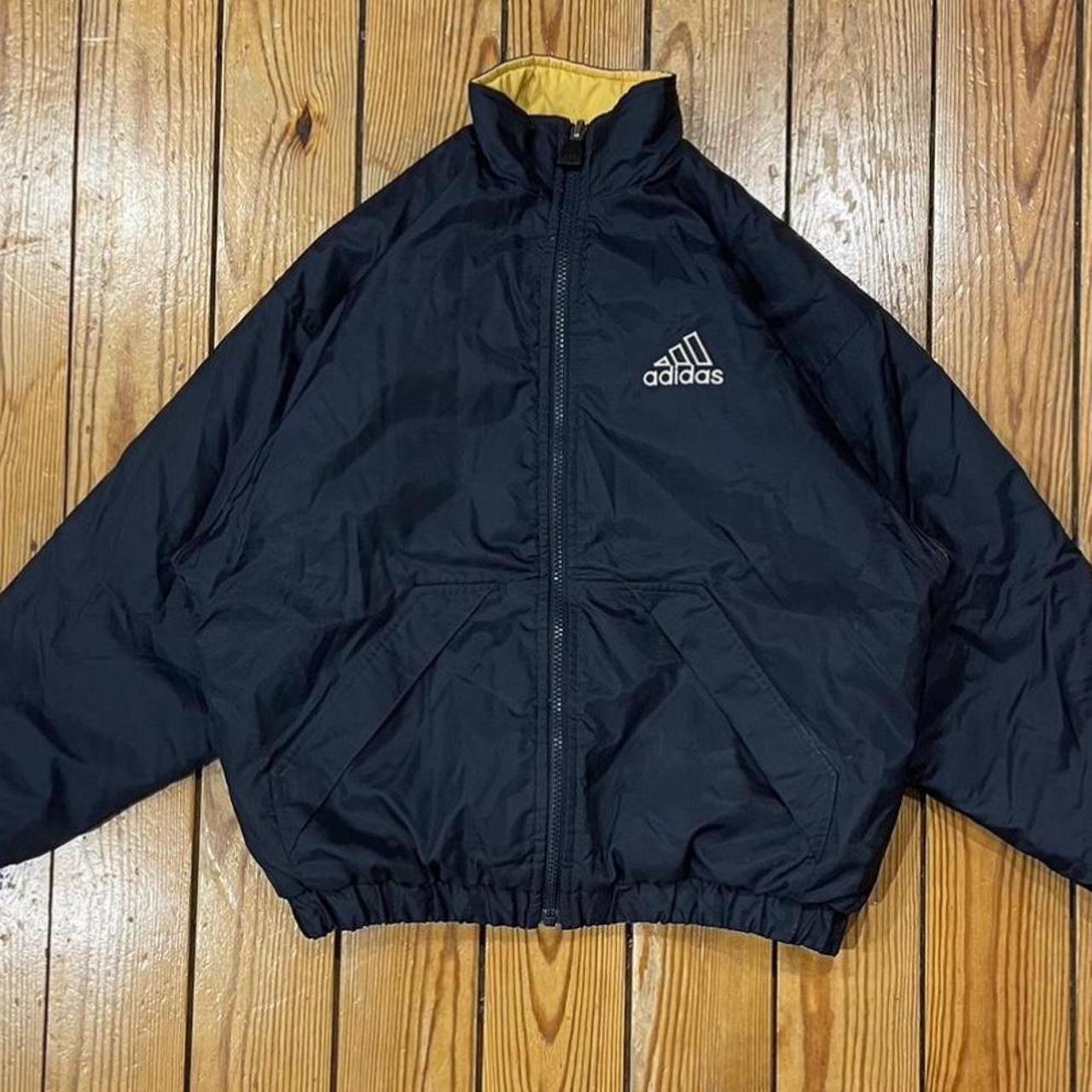 Vintage 2000s Adidas reversible shell jacket Super... - Depop