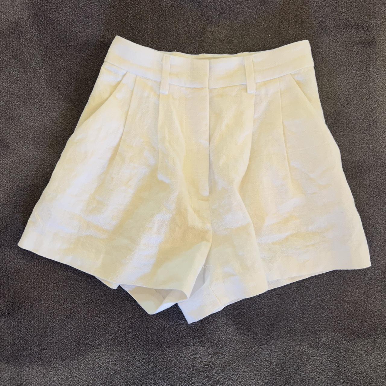 White high rise bec and bridge shorts ! Worn once !... - Depop
