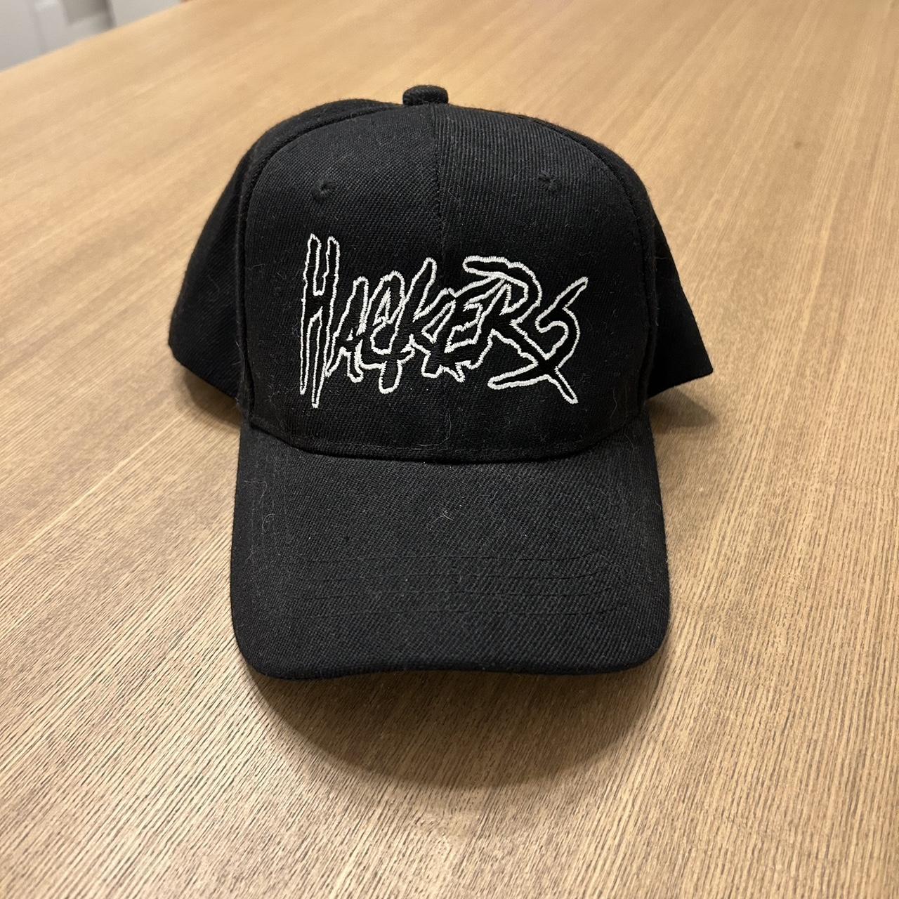 Hackers Alien Body black baseball hat. Velcro back... - Depop