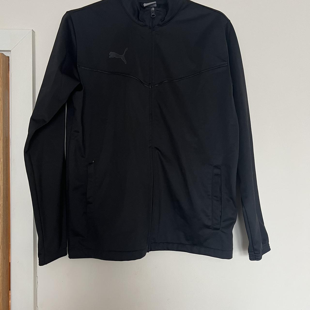 Puma all black tracksuit - Depop