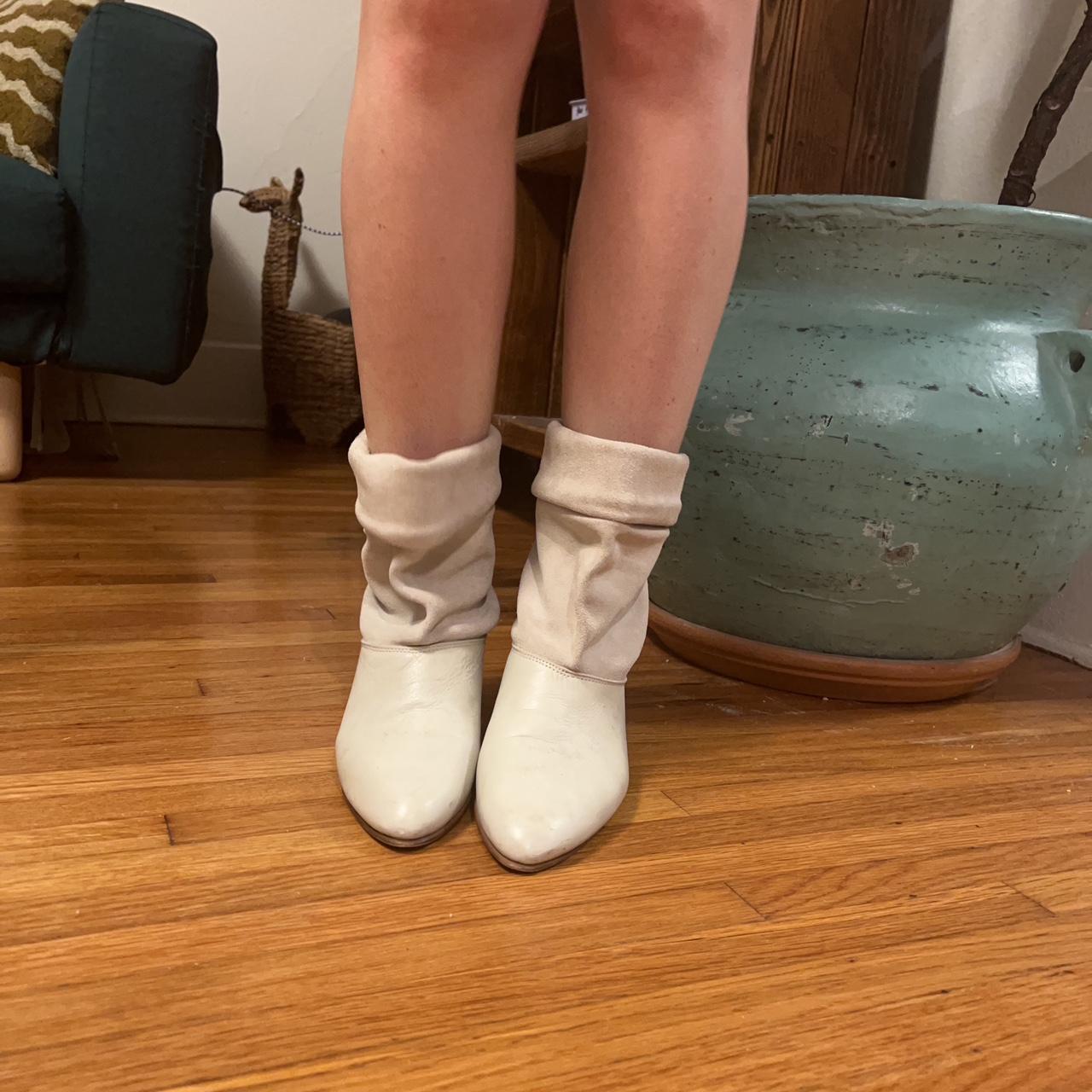 Vintage 80s slouchy boots! Very boho! Cute w jeans... - Depop