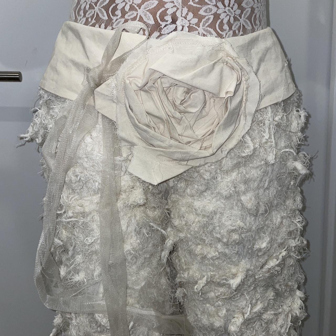 Rose Raw cotton pants, made with recycled... - Depop