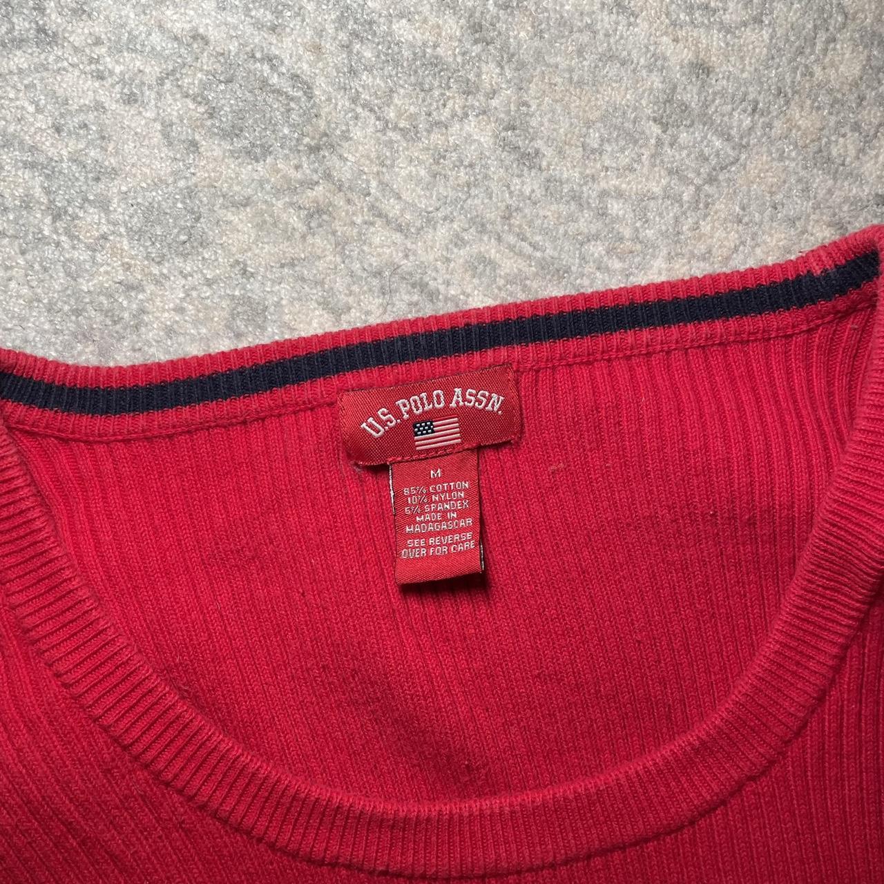 Preppy red polo sweater ️ this gorgeous sweater has... | Depop