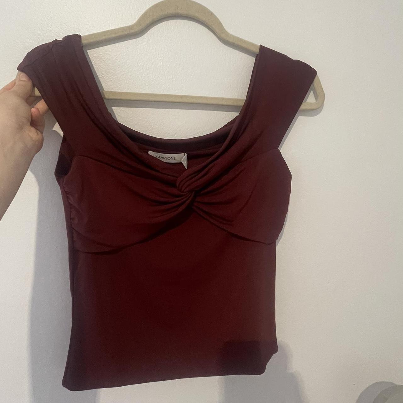 GLASSONS RED TANK SIZE S - tight - red - comfy - off... - Depop