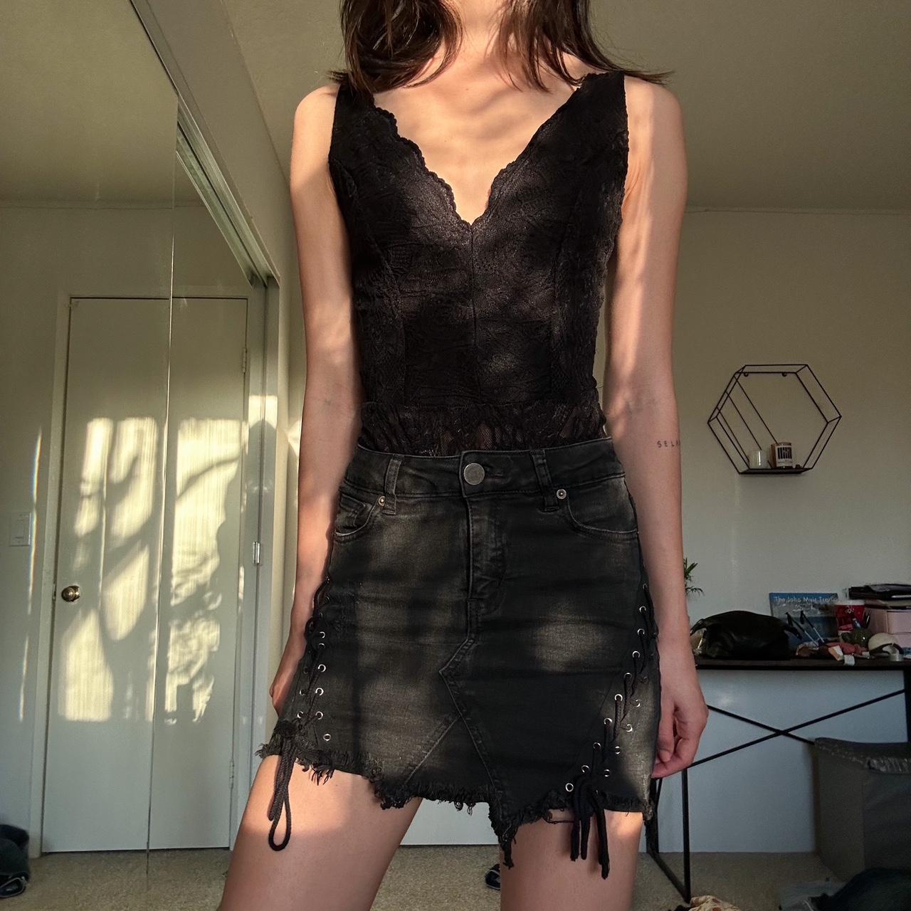 Leith Women's Black Bodysuit | Depop