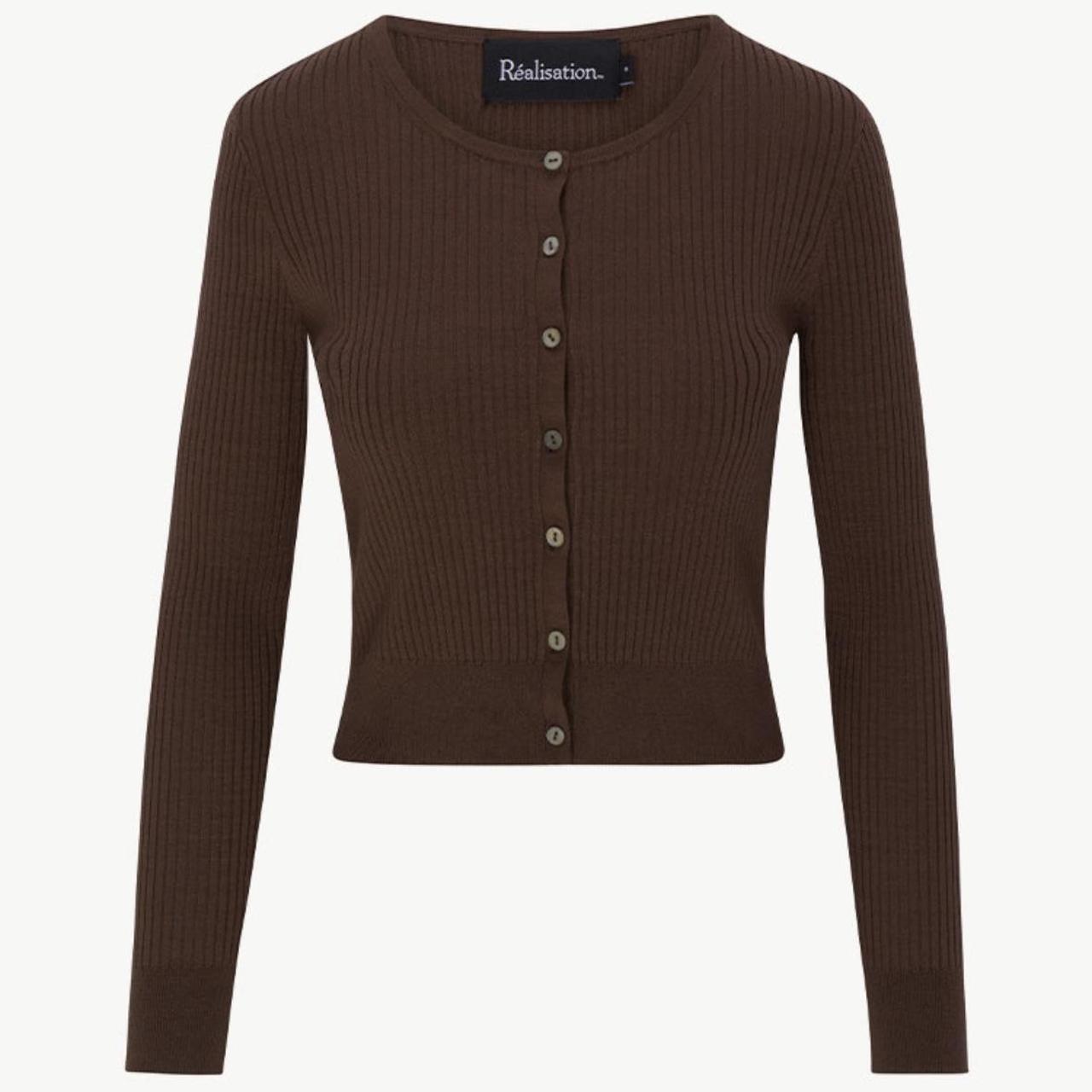 Realisation Par Winona Cardigan Brown Size Small - Depop