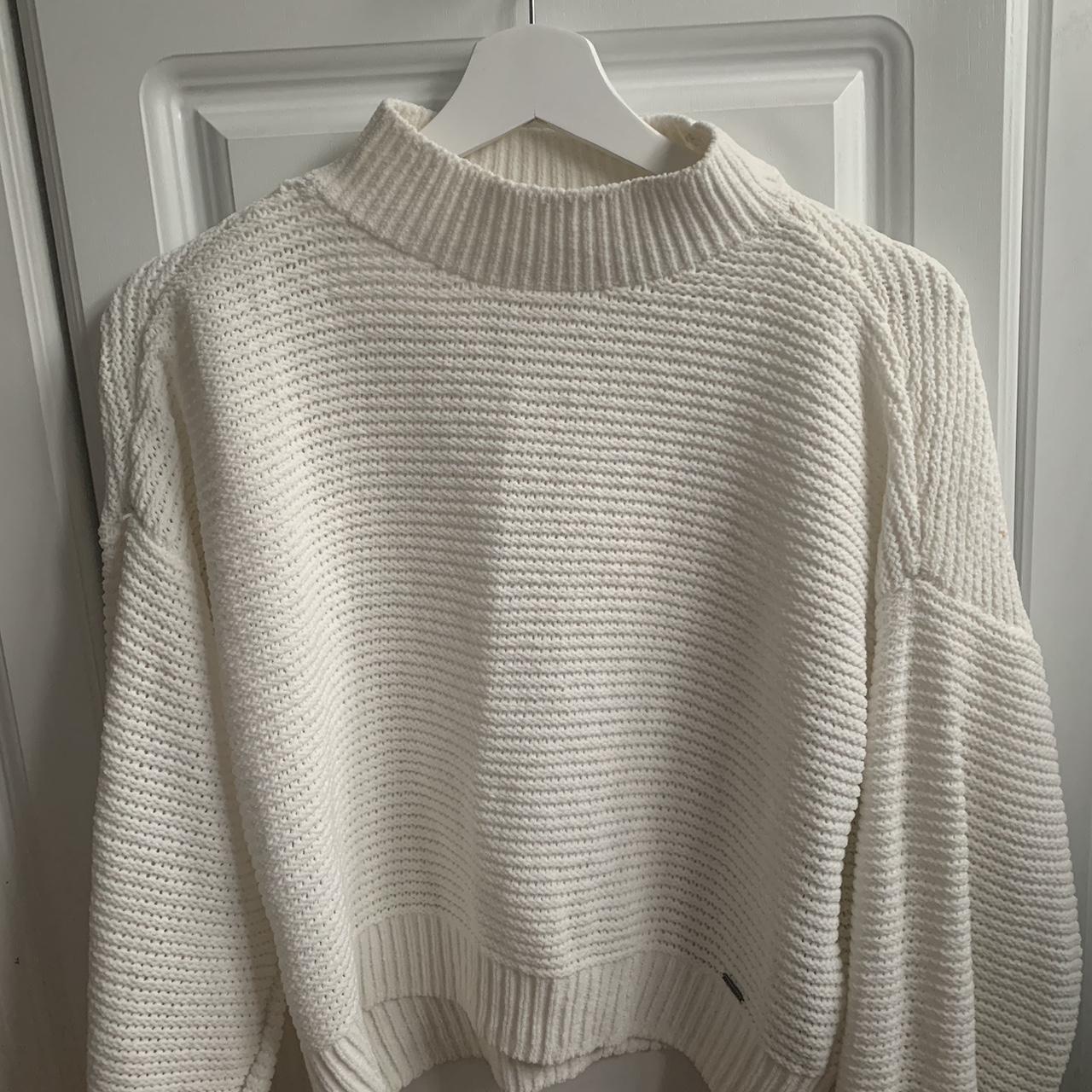 Hollister mock neck knitted jumper Perfect for back... - Depop
